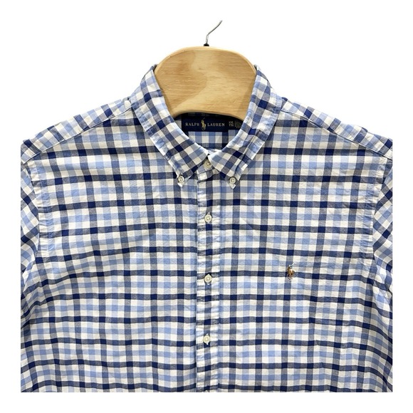 Polo Ralph Lauren | Shirts | Polo Ralph Lauren 2xl Blue Gingham Check ...